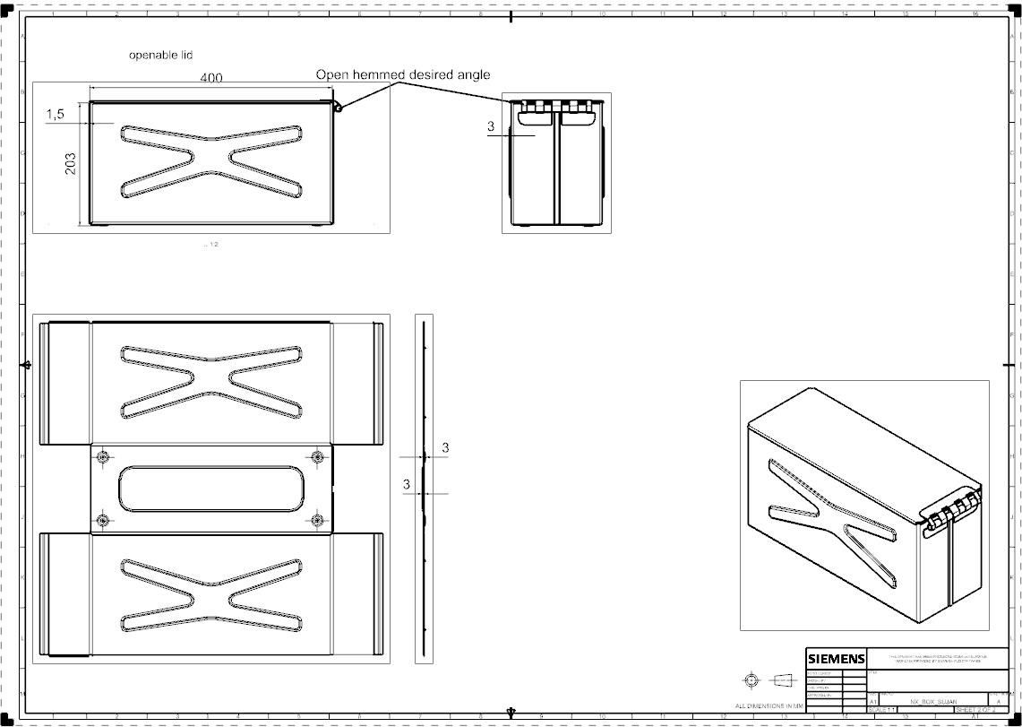 Advanced Sheet Metal Design Using NX Cad Challenge_2_Box Assembly ...