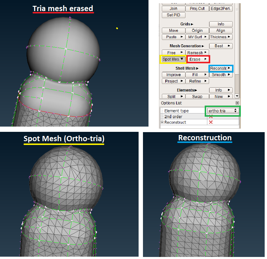 3D Meshing (Volume Mesh) with tetra elements of a Rearview Mirror using ...