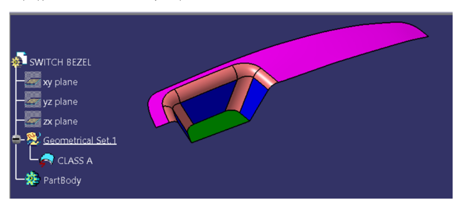 DOOR SWITCH BEZEL CREATION FROM CLASS A SURFACE : Skill-Lync