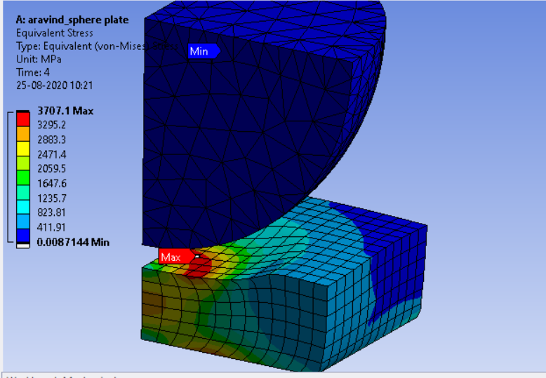 Week 5 Sphere pressing on a plate : Skill-Lync
