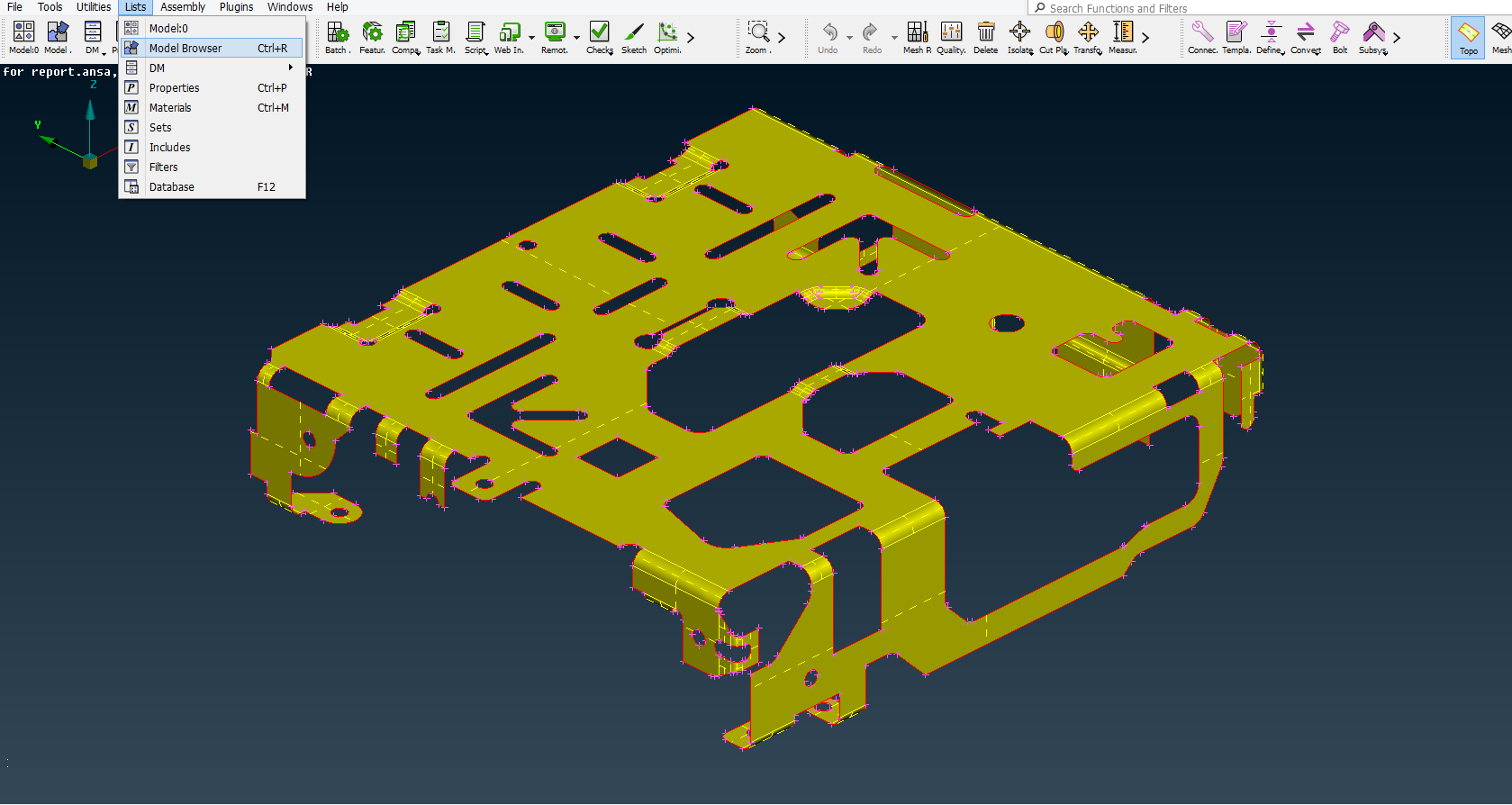 Comparing different methods of Mid-surface extraction & meshing : Skill ...