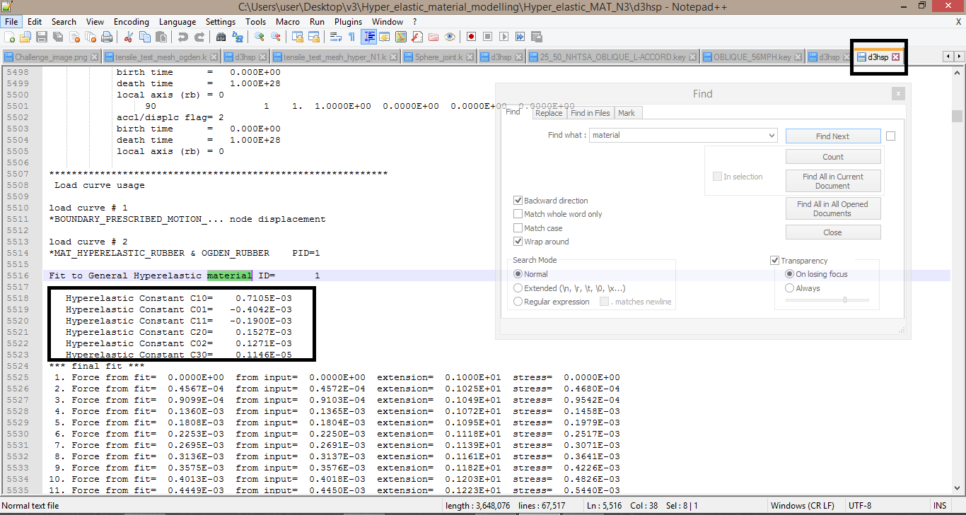 LS-DYNA - Hyper elastic material model : Skill-Lync