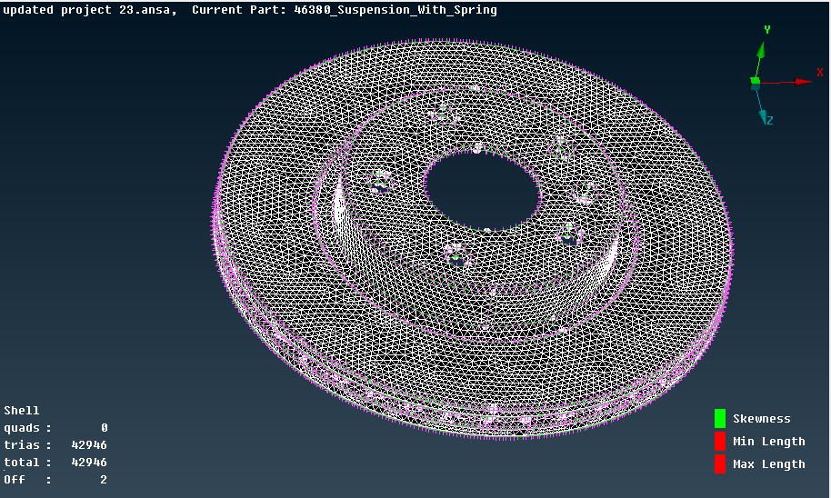 ANSA Project 2: Mid surface, modeling, and connection on rear ...