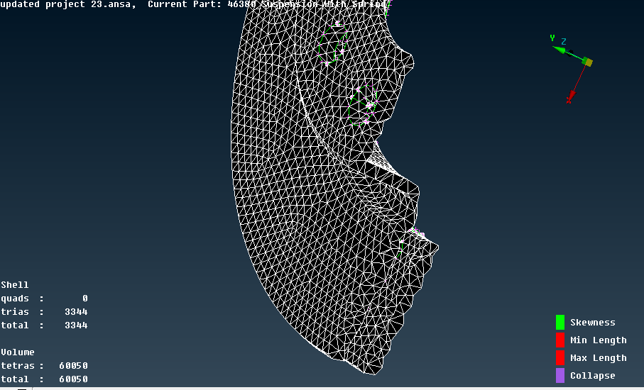 ANSA Project 2: Mid surface, modeling, and connection on rear ...