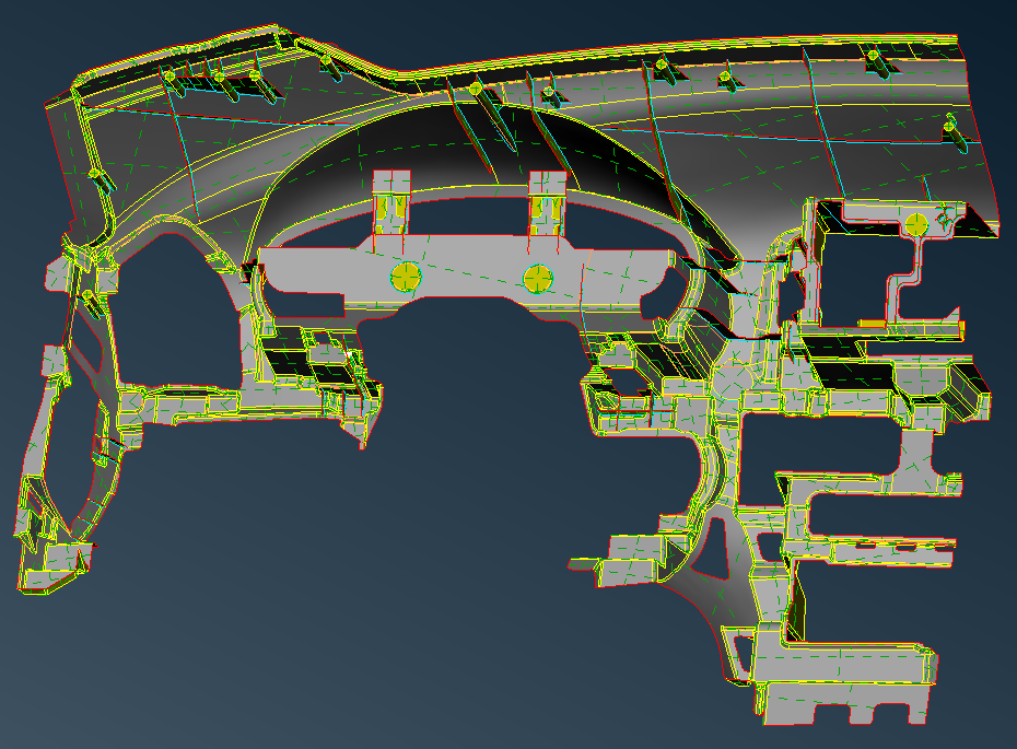 Midsurfacing | Meshing | IP substrate of car | ANSA Preprocessor | Structural Analysis : Skill-Lync