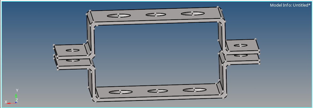 Creating 1-D elements for the given component using Hypermesh : Skill-Lync