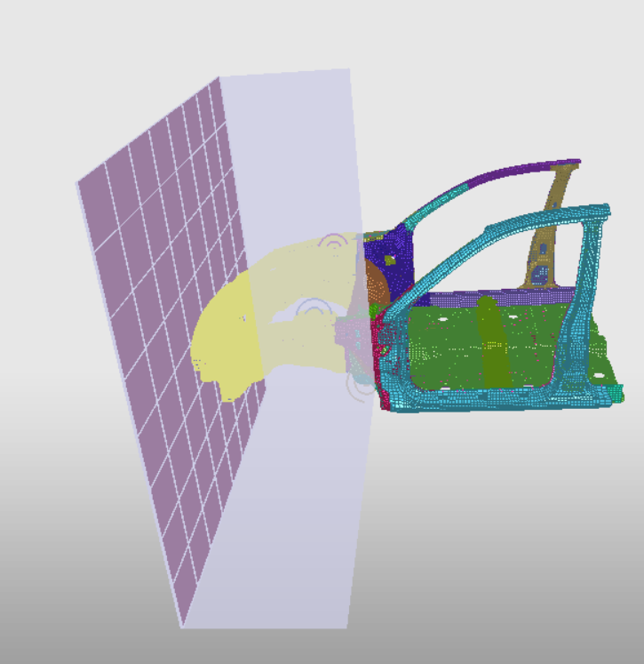 Frontal Crash Analysis of a BIW model of car using Radioss : Skill-Lync