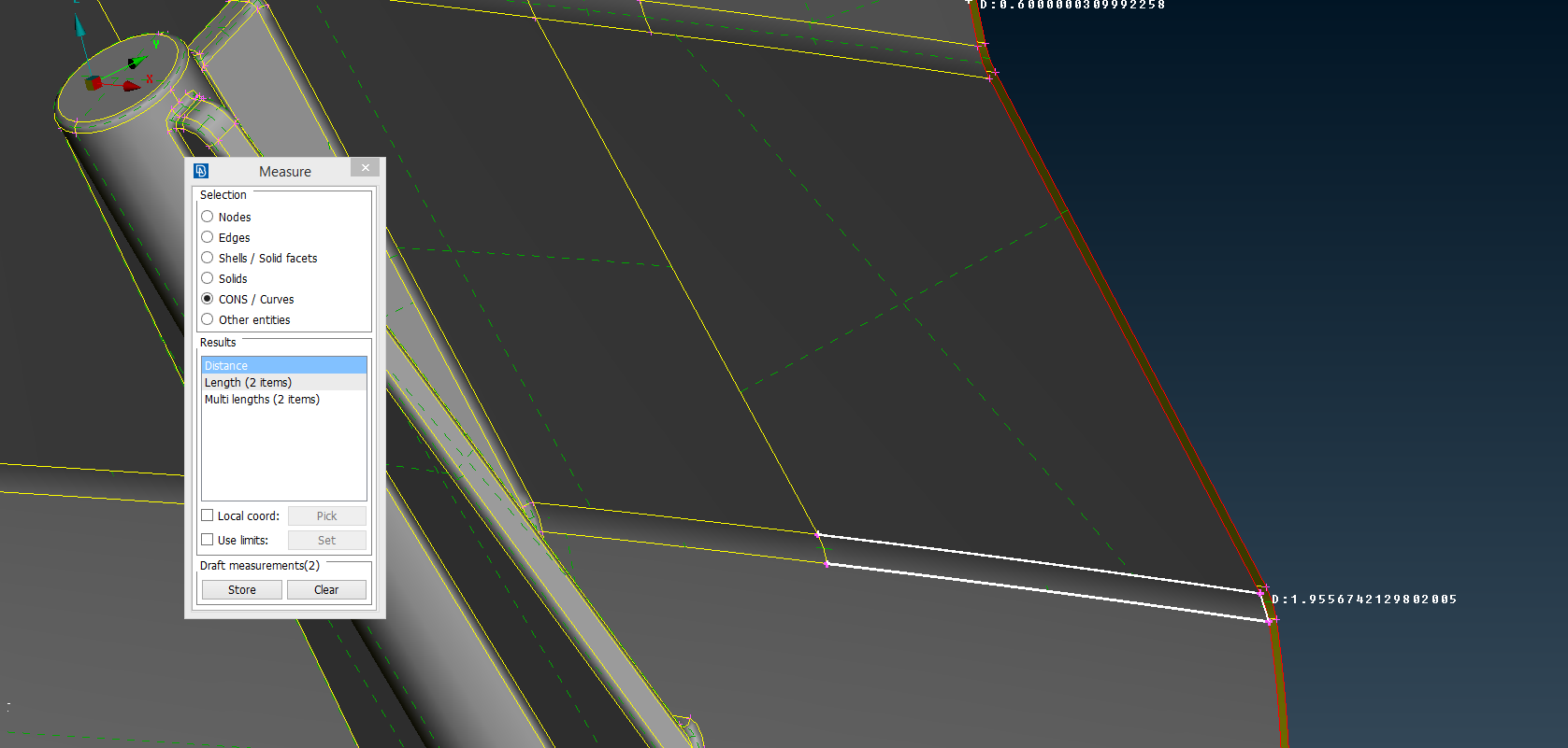 Shell Meshing of Instrument panel substrate : Skill-Lync