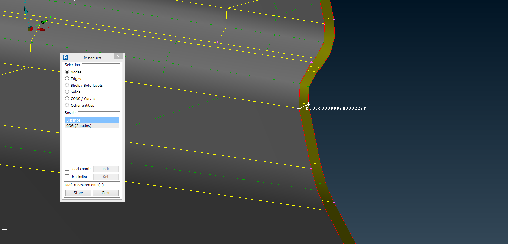 Shell Meshing of Instrument panel substrate : Skill-Lync