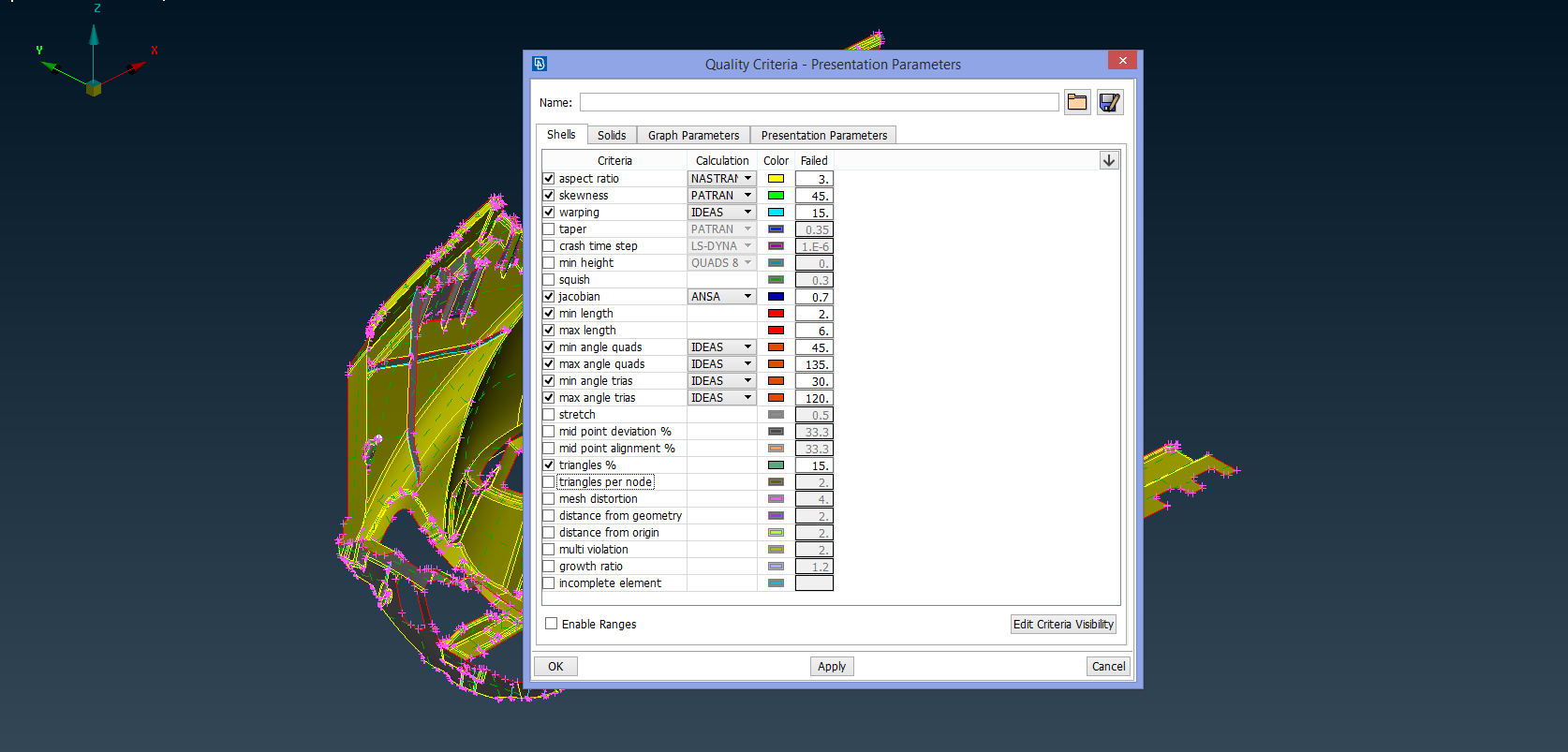 Shell Meshing of Instrument panel substrate : Skill-Lync