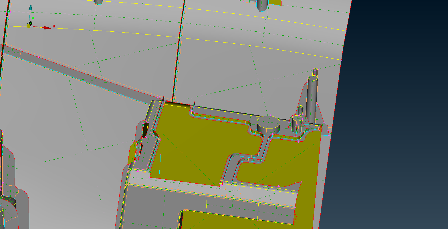 Shell Meshing of Instrument panel substrate : Skill-Lync