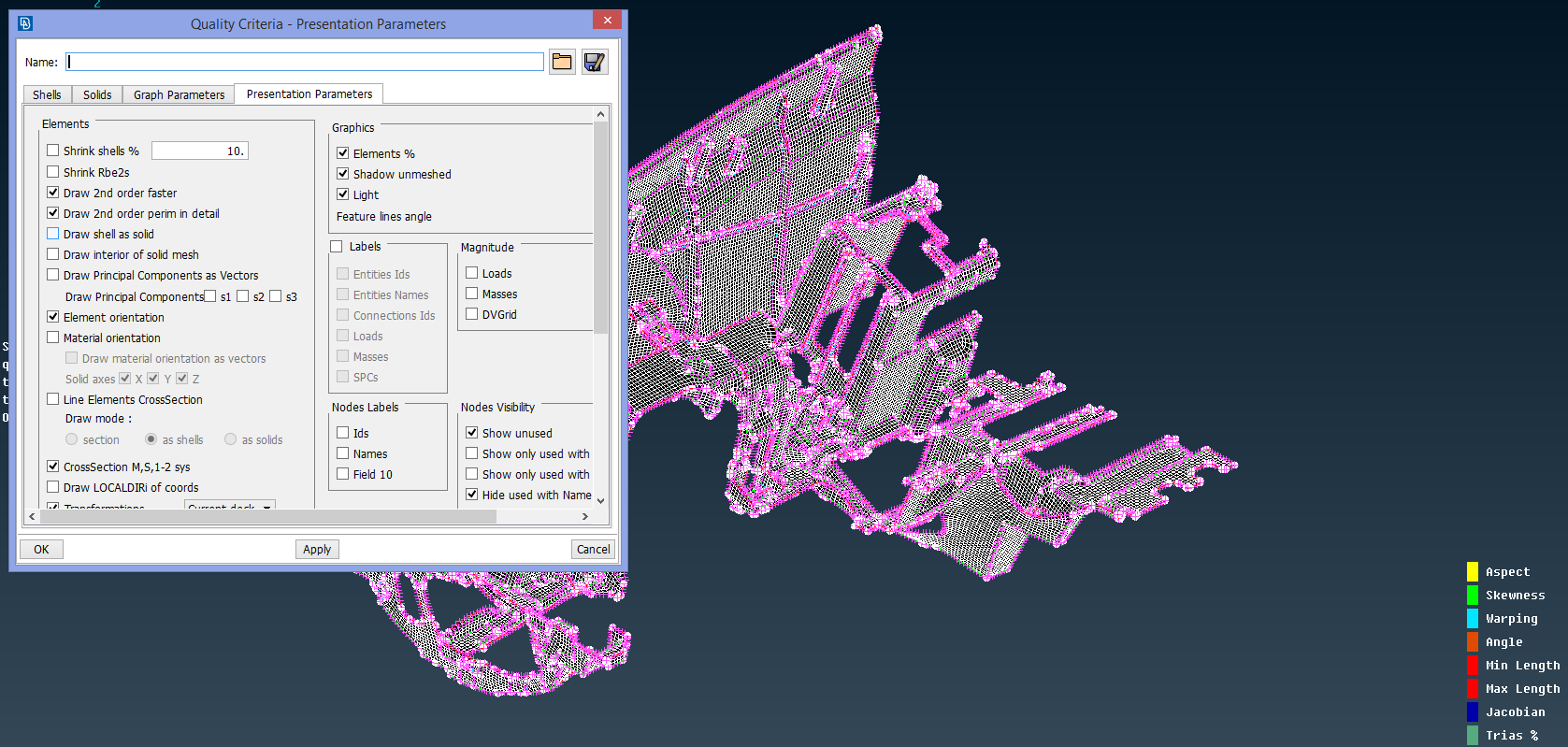 Shell Meshing of Instrument panel substrate : Skill-Lync