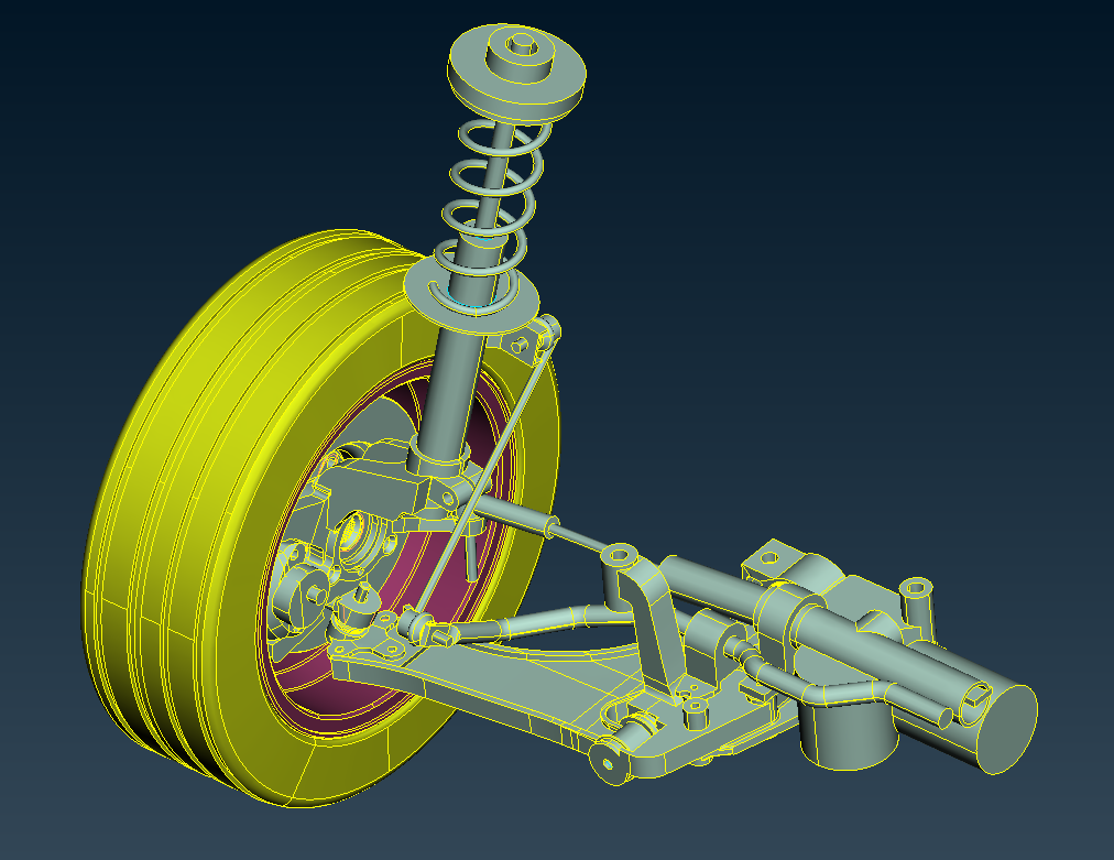 Preprocessing the Rear Suspension model of an Automobile using ANSA ...