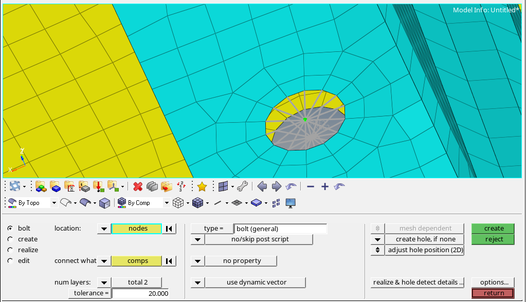 Creating 1D Connectors for the given Frame component using Hypermesh : Skill-Lync