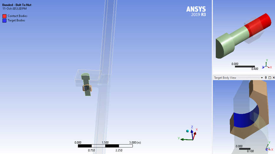 STRUCTURAL ANALYSIS OF A BOLTED THRUSTER NOZZLE FLANGE : Skill-Lync