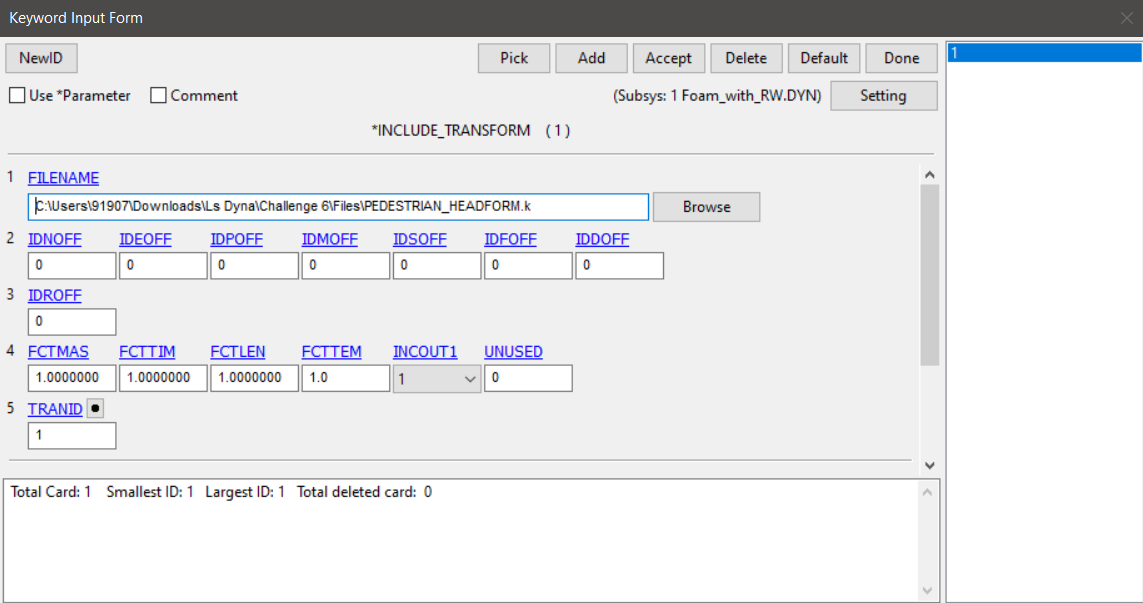 Pedestrian Head Impact Simulation and HIC value calculation in Ls Dyna ...