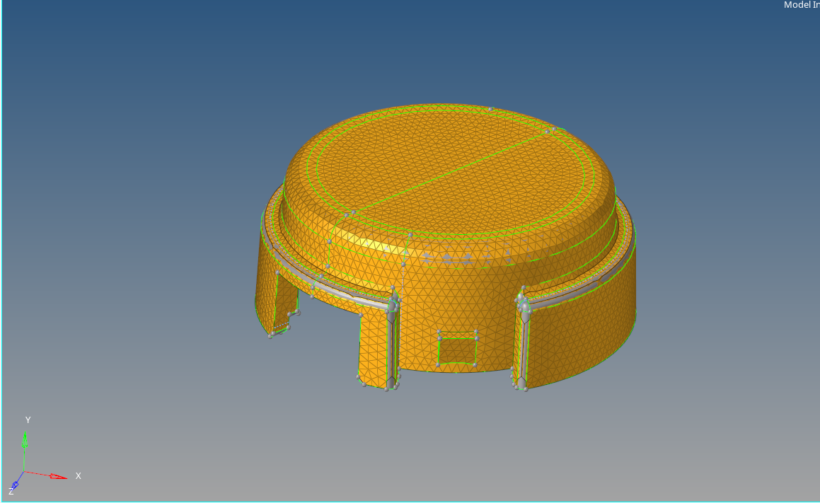 TETRA MESH ON CASTING COMPONENT : Skill-Lync
