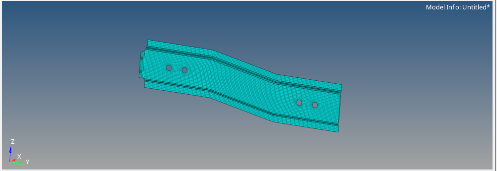 Creating 1D Connectors for the given Frame component using Hypermesh : Skill-Lync