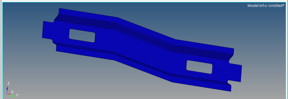 Creating 1D Connectors for the given Frame component using Hypermesh : Skill-Lync