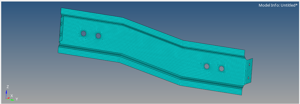 Creating 1D Connectors for the given Frame component using Hypermesh : Skill-Lync