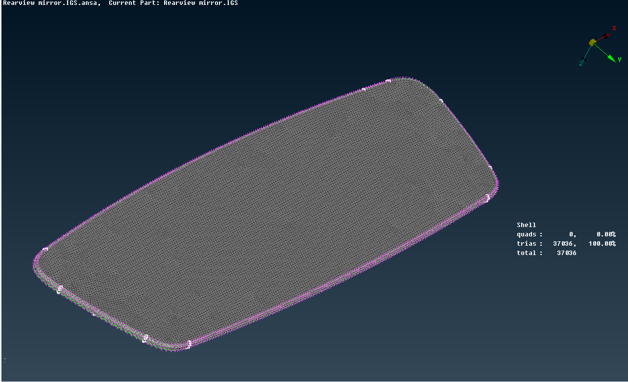 Solid Meshing of Rearview Mirror using ANSA Workbench : Skill-Lync