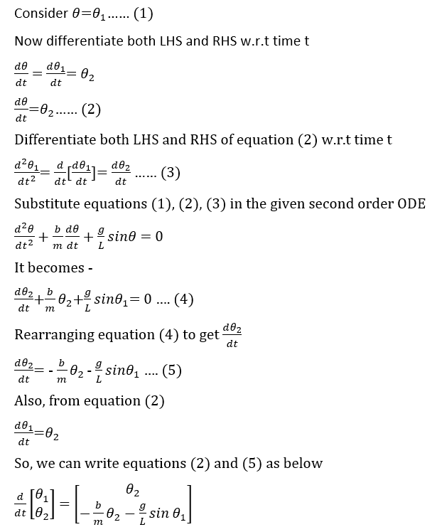 SIMULATION OF THE MOTION OF A PENDULUM AND TO CREATE ITS ANIMATION VIDEO IN MATLAB : Skill-Lync