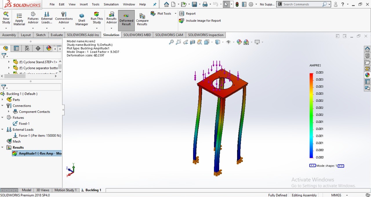 ANALYSIS OF BUCKLING PHENOMENA USING SOLIDWORKS : Skill-Lync