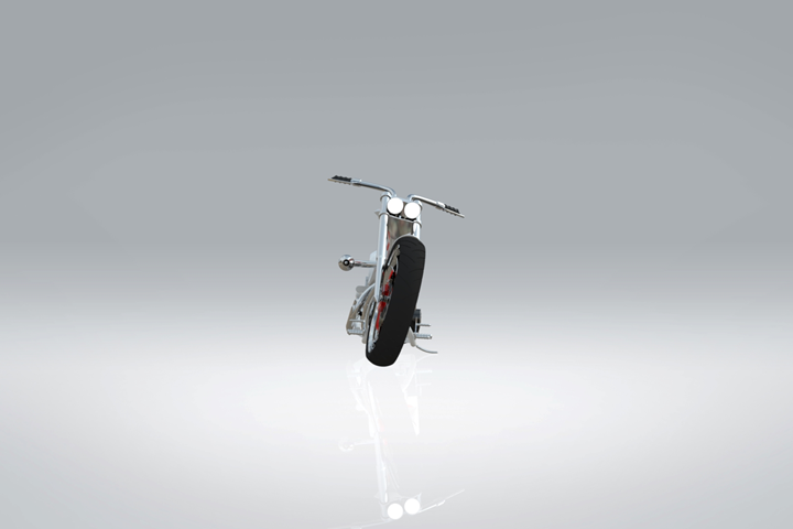 Designing an American Chopper with Photo realistic rendering
