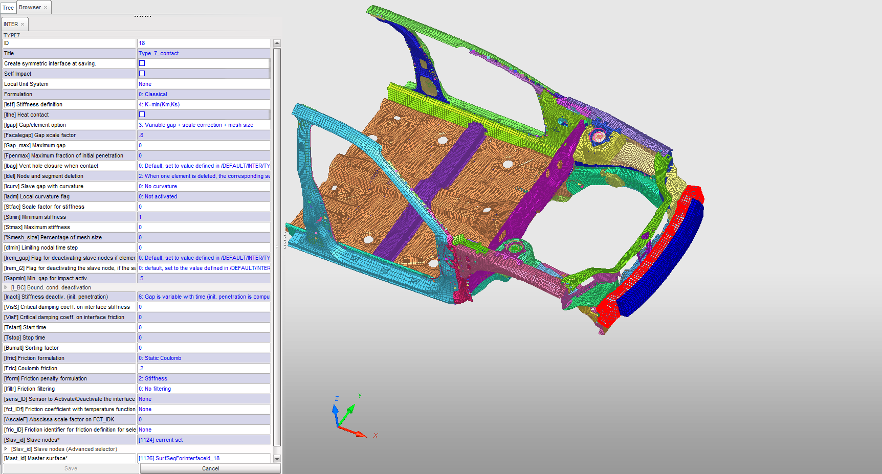 Frontal Car Crash simulation of Dodge Neon BIW using Radioss ...