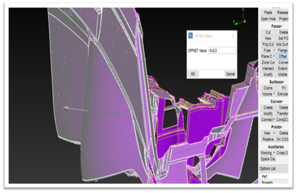 Pre-processing of dashboard or instrument panel of car using ANSA ...