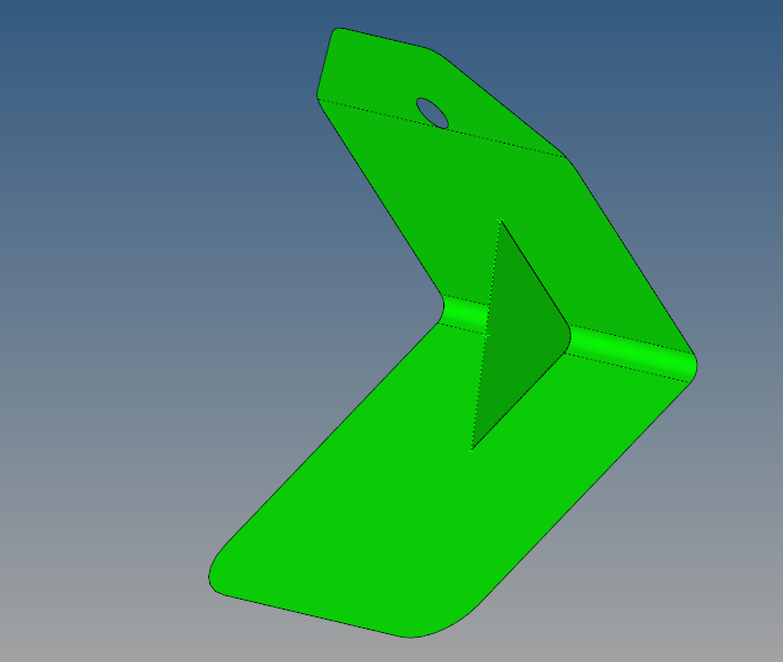 Creating the simple bracket, Mesh generate and Extract CAD surface by using HYPERWORKS : Skill-Lync