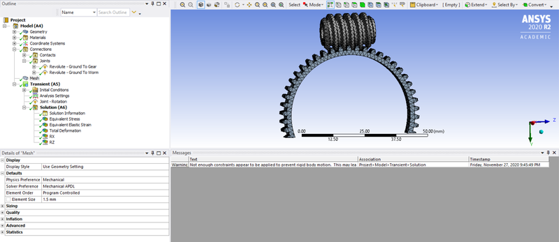 Week 8 Worm Gear Challenge : Skill-Lync