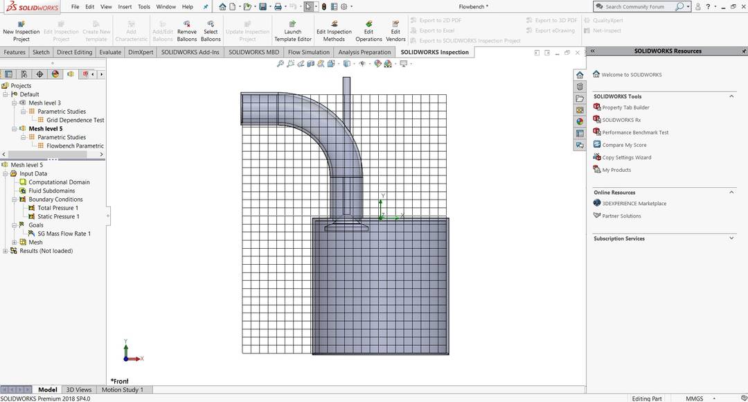 Modelling and Simulation of flow through a Flowbench : Skill-Lync
