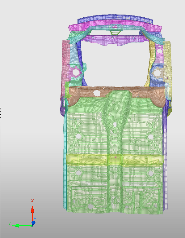 Frontal Crash Neon BIW using Radioss : Skill-Lync
