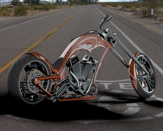 Modelling of American Chopper in Solidworks : Skill-Lync