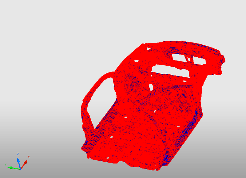 Frontal Crash Neon BIW using Radioss : Skill-Lync