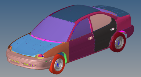Frontal Crash simulation of Dummy car model using Radioss : Skill-Lync