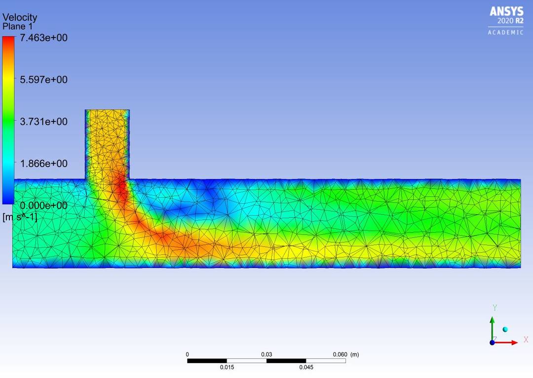 Mixing Efficiency Of A Mixing Tee.(ANSYS FLUENT) : Skill-Lync