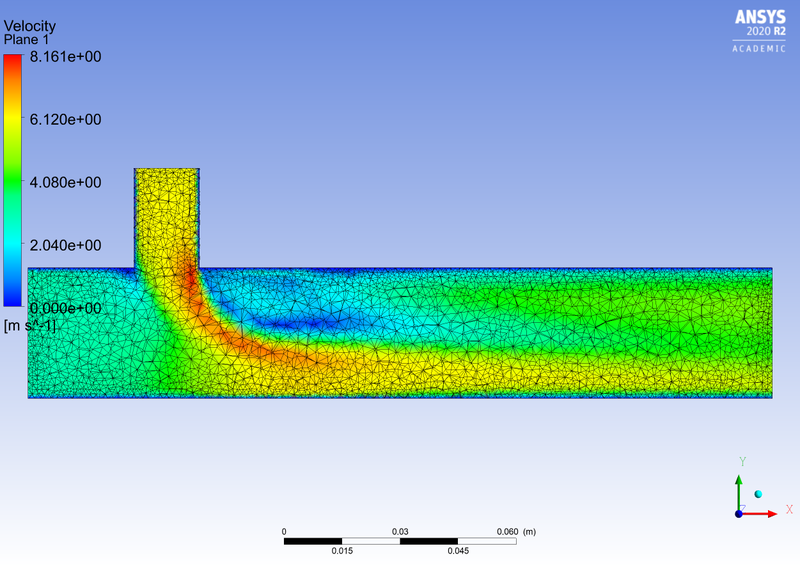 Mixing Efficiency Of A Mixing Tee.(ANSYS FLUENT) : Skill-Lync