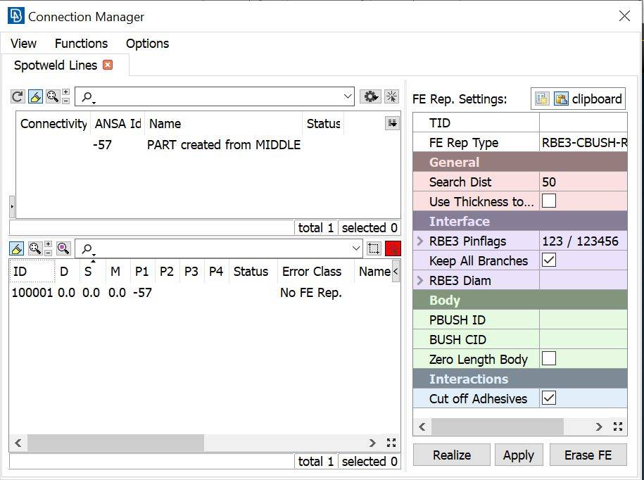 Making connection on the Rear Door Assembly by using ANSA Pre-processor ...