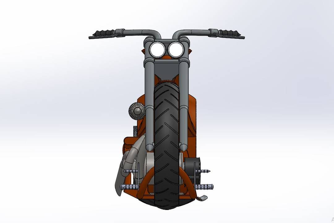 MODELLING & PHOTO-REALISTIC RENDERING OF AN AMERICAN CHOPPER : Skill-Lync