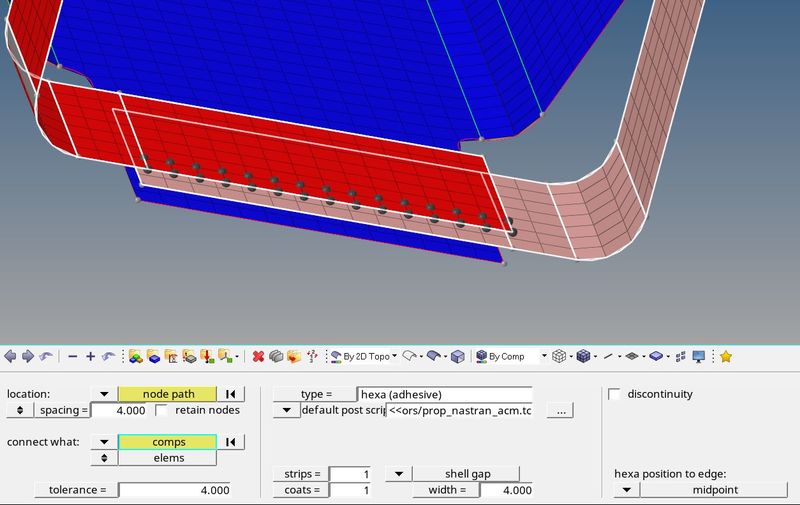 Creating the Connectors between the components by using HYPERMESH : Skill-Lync