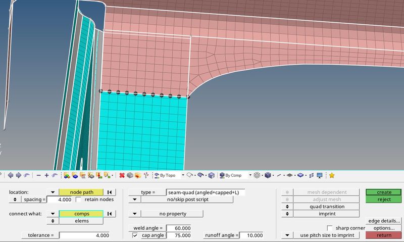 Creating the Connectors between the components by using HYPERMESH : Skill-Lync