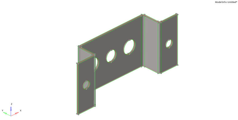 Creating Cross section and applying rigid links on Parallel Plate using ...
