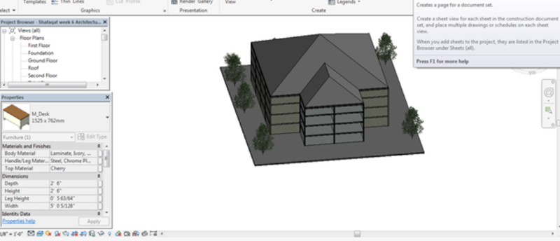 REVIT_ Plan, 3D View & Structural Drawings_Project 2 : Skill-Lync