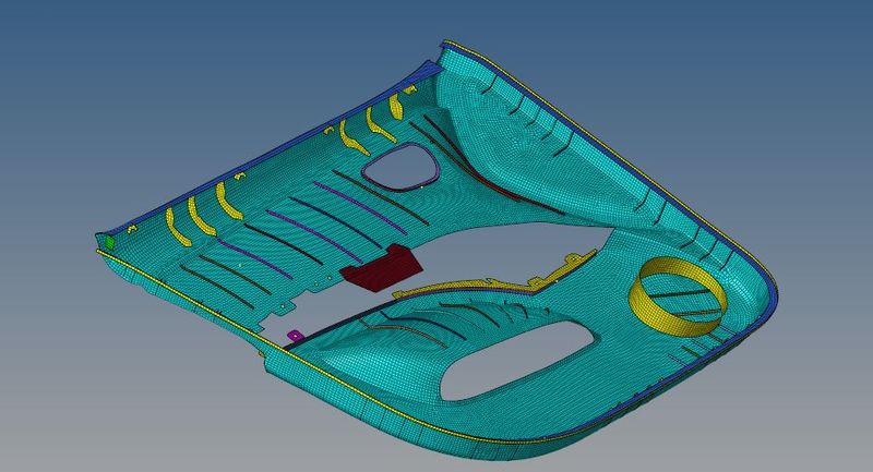 Creating a widget to show/hide free and T-edges in Hypermesh using TCL/TK : Skill-Lync