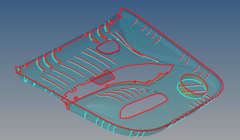 Creating a widget to show/hide free and T-edges in Hypermesh using TCL/TK : Skill-Lync