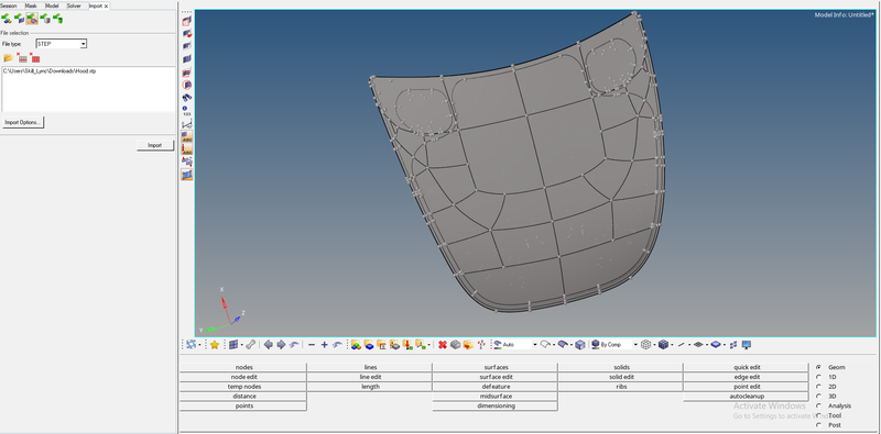 SHELL MESH ON HOOD BY HYPERMESH : Skill-Lync