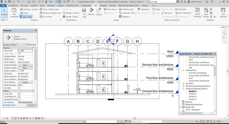 REVIT_3D Rendering of a House plan_Project 1 : Skill-Lync