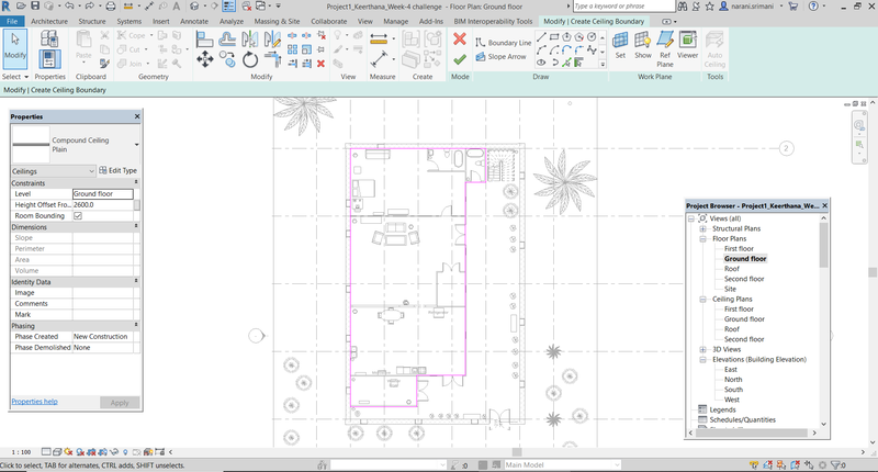 REVIT_3D Rendering of a House plan_Project 1 : Skill-Lync